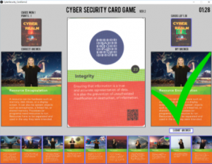 2D Cyber Security Card Game II – K-12 Cybersecurity Educations